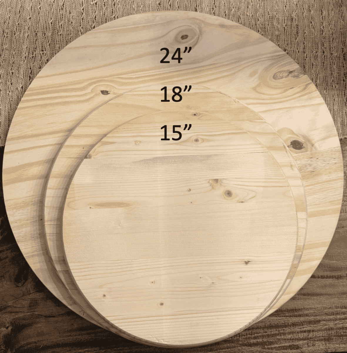 Lazy Susan Customized in 3 Sizes - Bentley Lane Creations